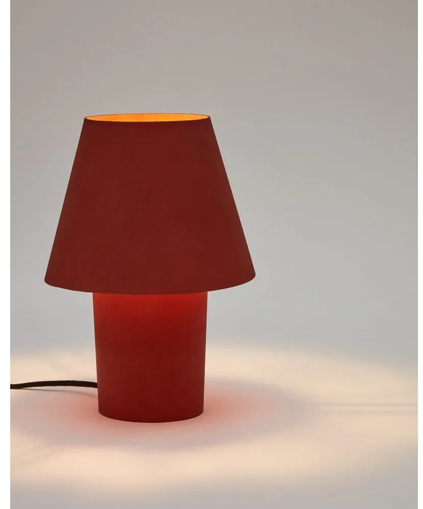 Stolní lampa v terakotové barvě s kovovým stínidlem (výška 30 cm) Canapost – Kave Home