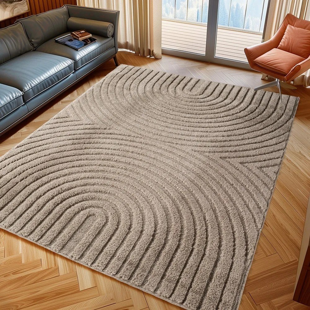Béžový koberec s příměsí juty 60x110 cm Art 1122 – Ayyildiz Carpets