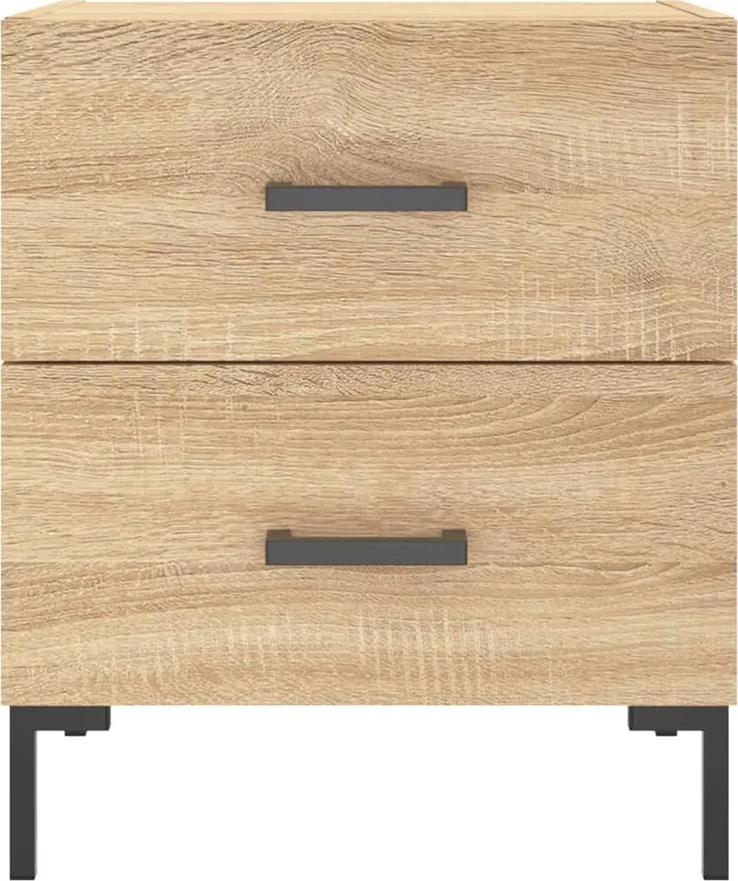 vidaXL Noční stolek 40 x 35 x 47,5 cm kompozitní dřevo [827314] Barva: bílá s vysokým leskem