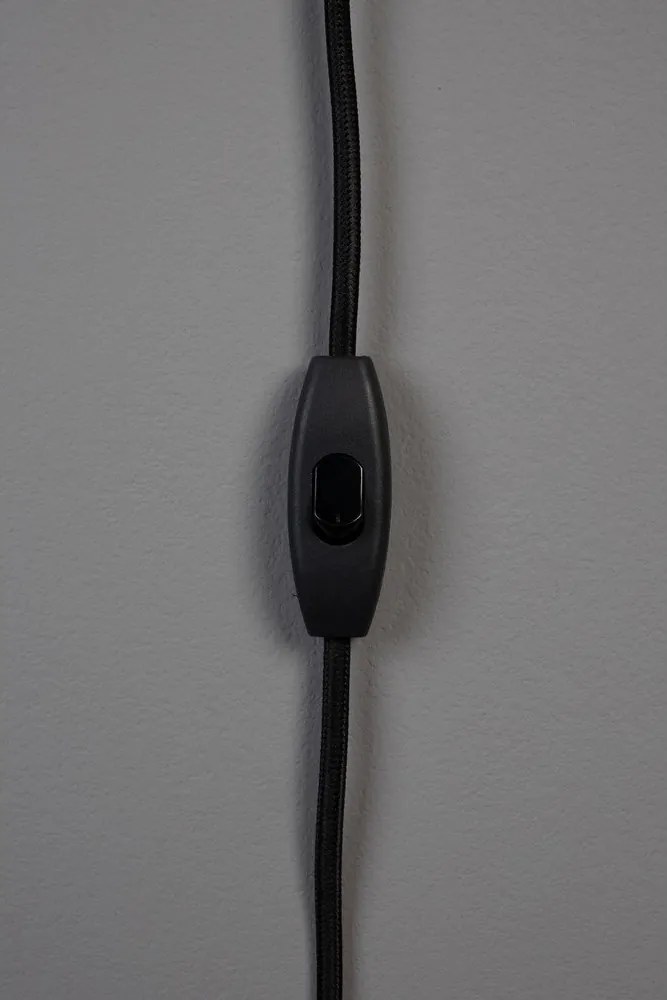 Černá stolní lampa s textilním stínidlem (výška 60 cm) Virgil – Dutchbone