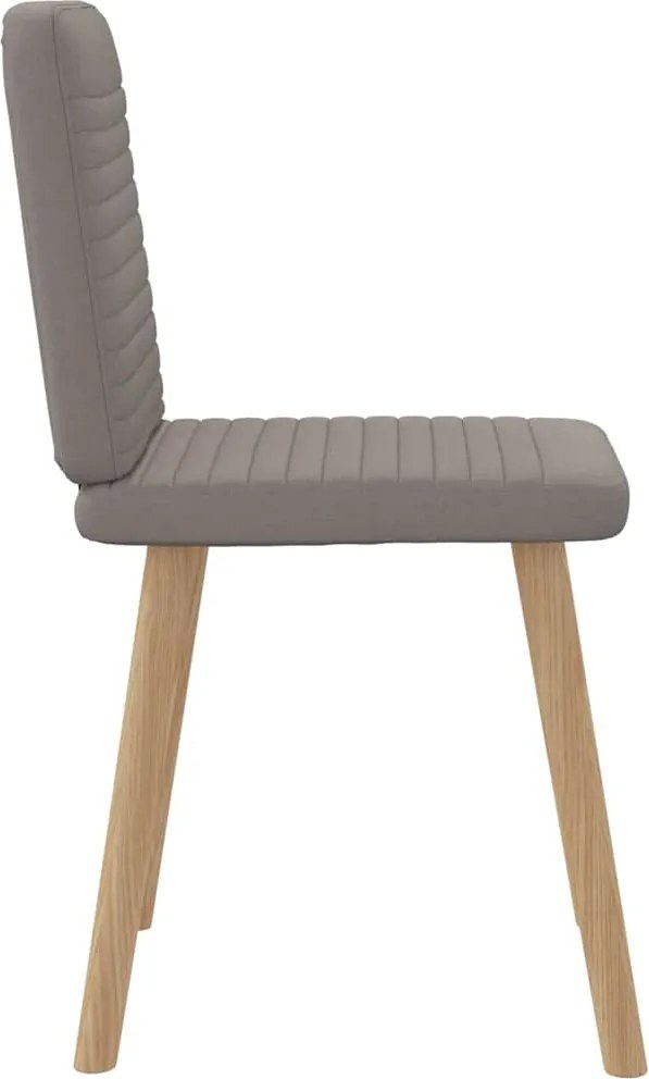 Jídelní židle 4 ks taupe textil 3315250