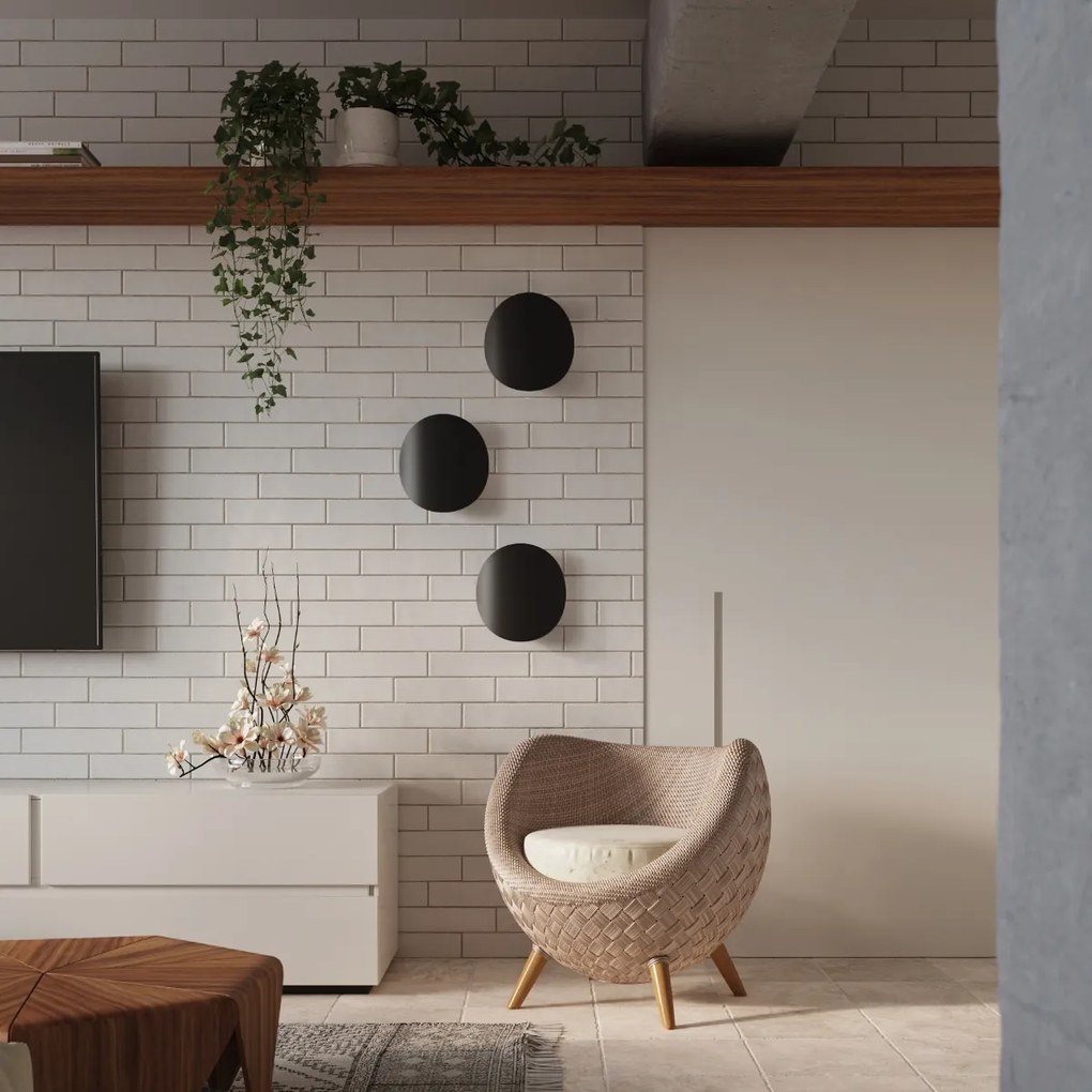 Sollux Lighting Nástěnné svítidlo SENSES Černá
