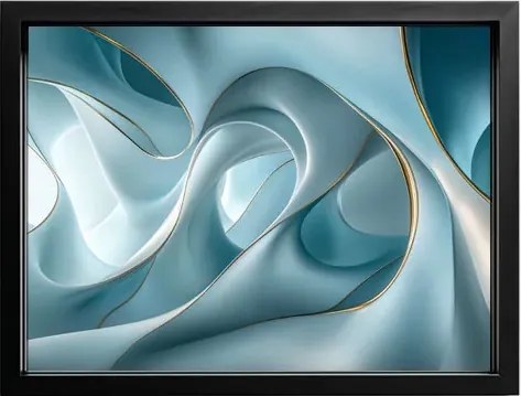 Modrá harmonie - obraz - Luxusní abstrakce s jemnými liniemi 38A - 40 x 50 cm - 499 Kč