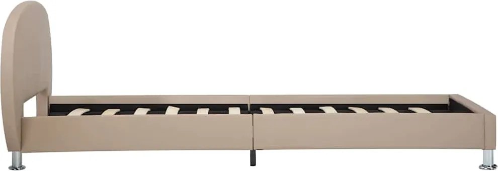 Rám postele cappuccino umělá kůže 100 x 200 cm 285421