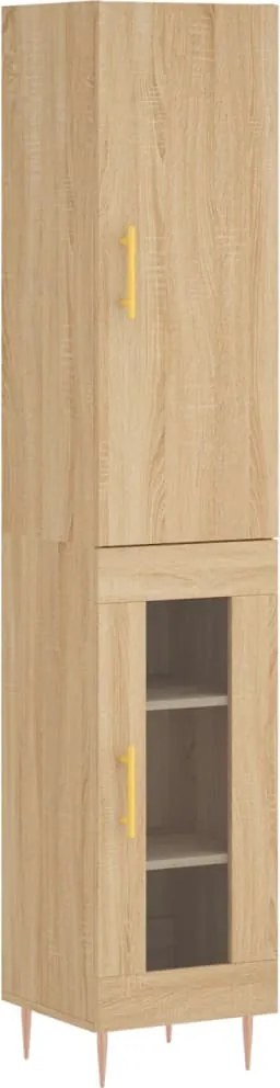 Skříň highboard dub sonoma 34,5 x 34 x 180 cm kompozitní dřevo 3199036