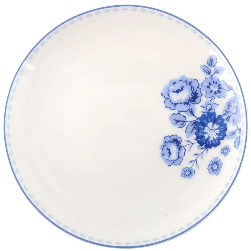 IB LAURSEN Dezertní talíř Blue Rose, modrá barva, porcelán