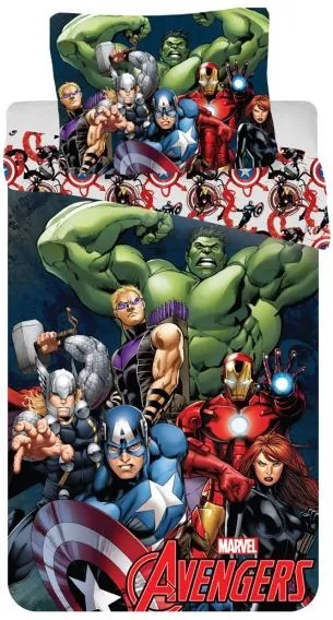 Dětské povlečení do velké postele 140x200 - Avengers tým Lobles