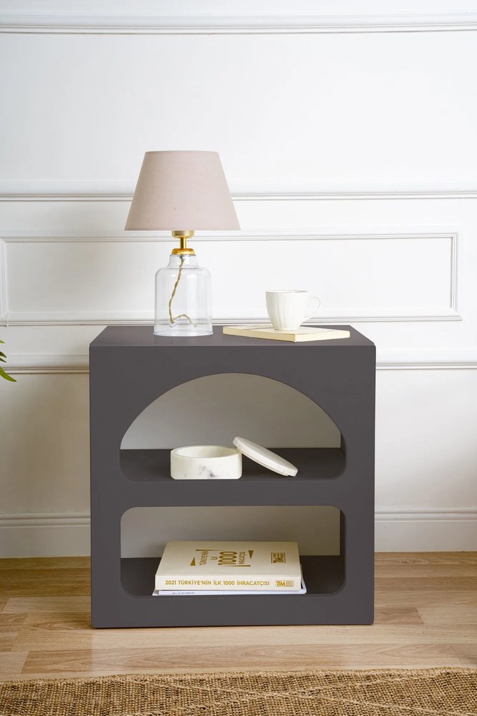 Kalune design Odkládací stolek LORIN antracitový