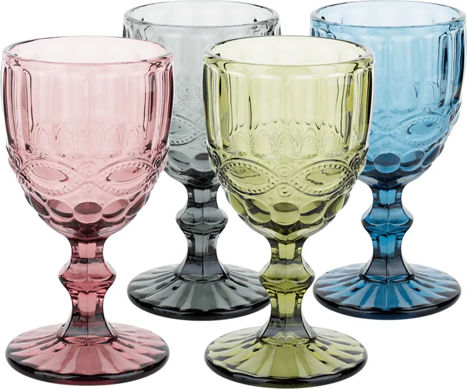 Set 4 sklenic na víno, 240ml, SAVOY TYP 3
