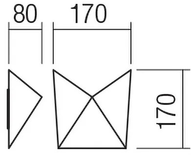 Redo group Redo Kiko bílé nástěnné svítidlo LED 7W, šířka 17cm