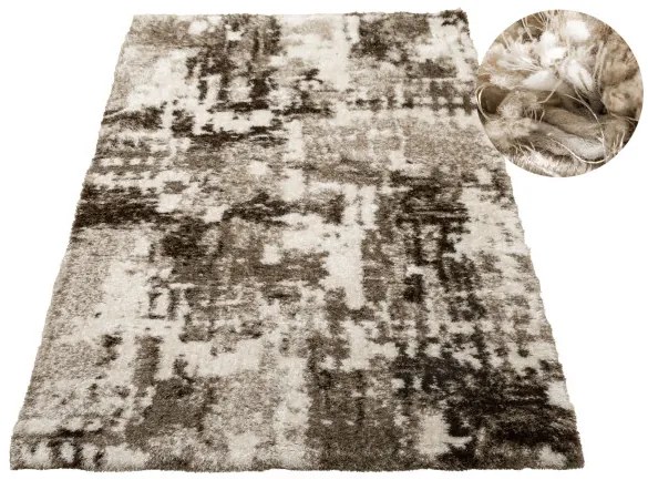 Koberec Shaggy Puffy P149 béžový / hnědý