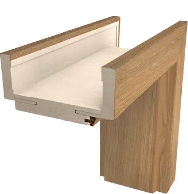 Obložková zárubeň DRE 70 cm pro tloušťku stěny 8-10 cm jilm levá O1J70L