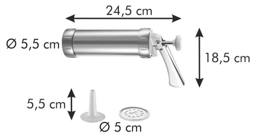 TESCOMA Lis na těsto / zdobička DELÍCIA, kovový