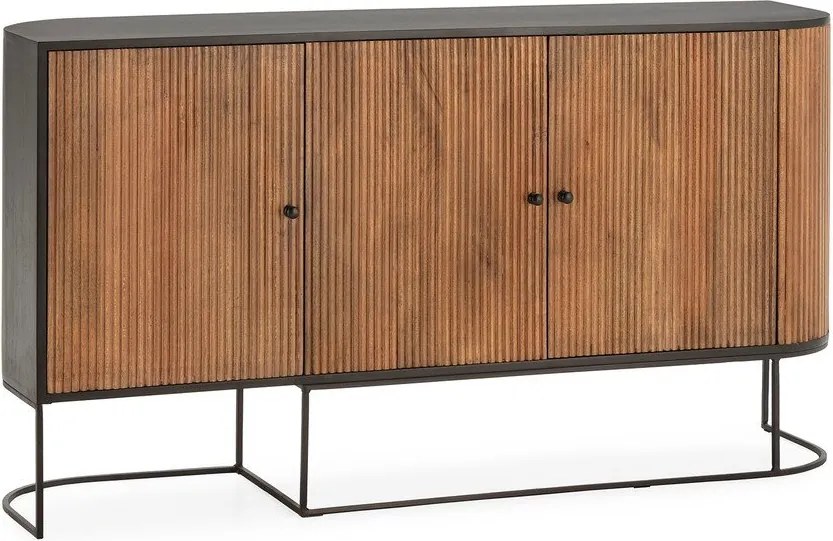 Komoda z mangového dřeva v přírodní barvě 165x90x40 cm Curve – MOME