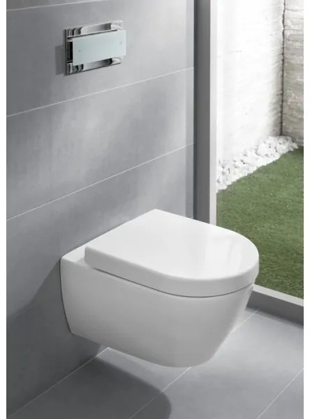 Villeroy & Boch 9M68S101 - Záchodové prkénko SoftClose SUBWAY 2.0 bílá