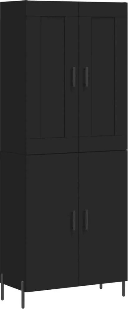 vidaXL Skříň highboard 69,5 x 34 x 180 cm kompozitní dřevo [3199562] Barva: Betonová šedá