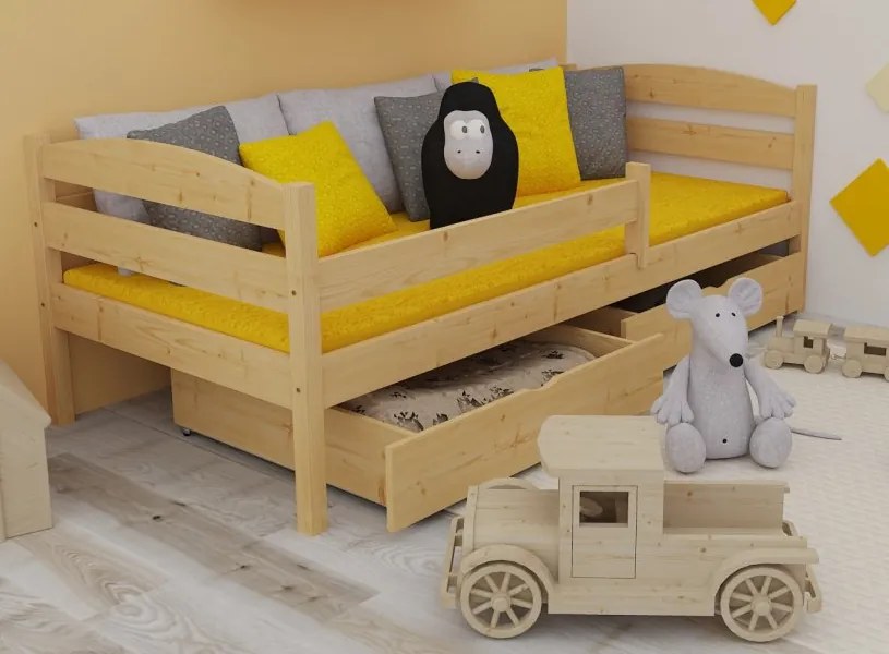 Vomaks DP 017 jednolůžková dětská dřevěná postel