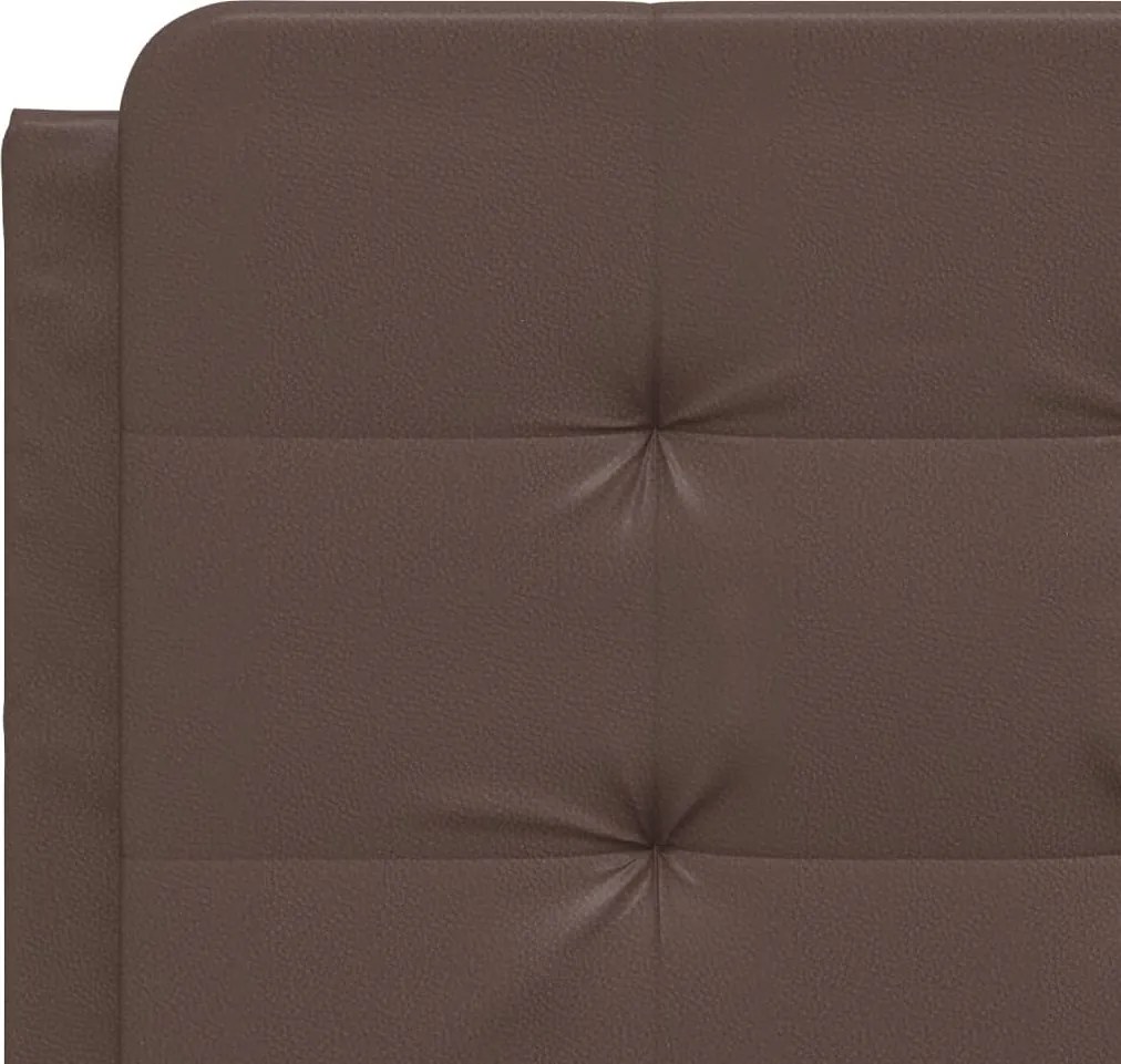Rám postele bez matrace Zadar hnědá 120 x 200 cm umělá kůže 3208854