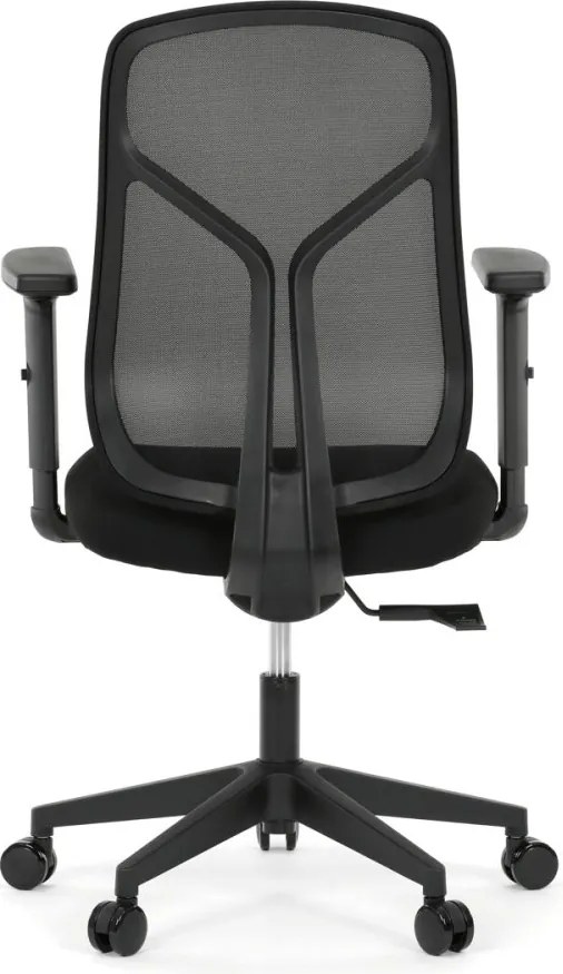 Kancelářská židle KA-S2173 BK, synchronní mechanismus, černá síťovina (67 x 60) cm