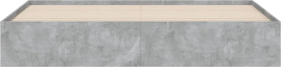 Rám postele se zásuvkami betonově šedý 160 x 200 cm kompozit 3207262