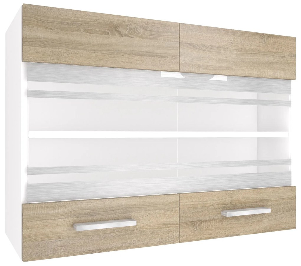 Kuchyňská skříňka Belini horní 80 cm dub sonoma  TOR SGW80/3/WT/DS/0/E