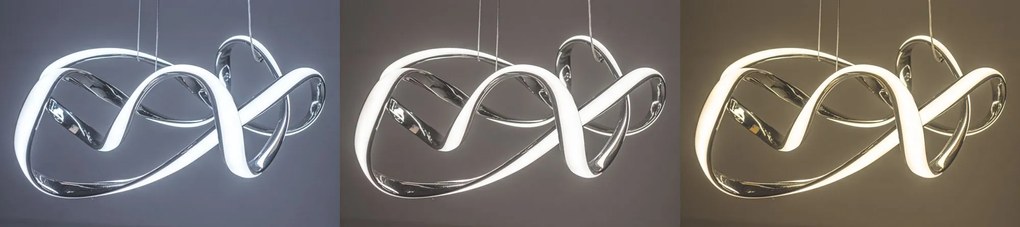 Toolight Toolight, LED moderní stropní svítidlo + dálkové ovládání APP820-CP, černá, OSW-06881