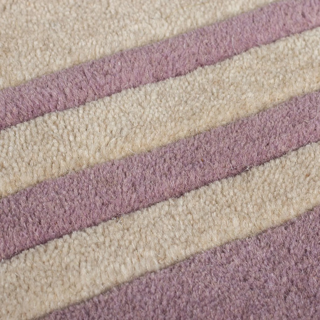 Ručne všívaný behúň Lois Scallop Purple, 80x230, fialová, chodba / predsieň, Flair Rugs