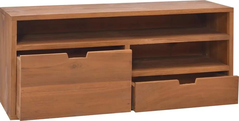 vidaXL TV stolek 90 x 30 x 40 cm masivní teakové dřevo [326118]