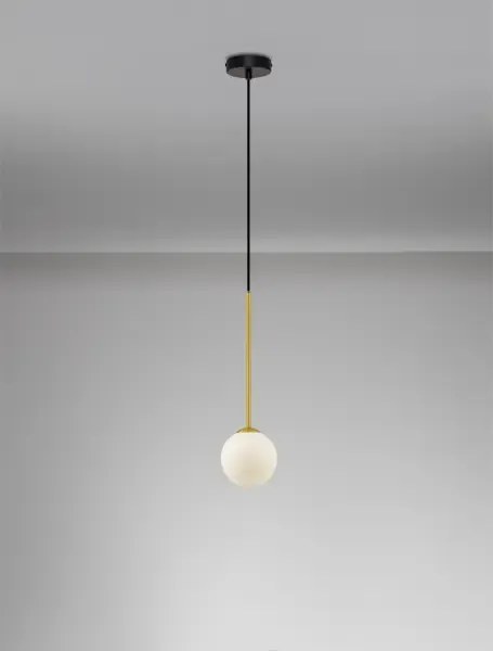 Satina zlato-černo-bílý designový lustr Savoy 163