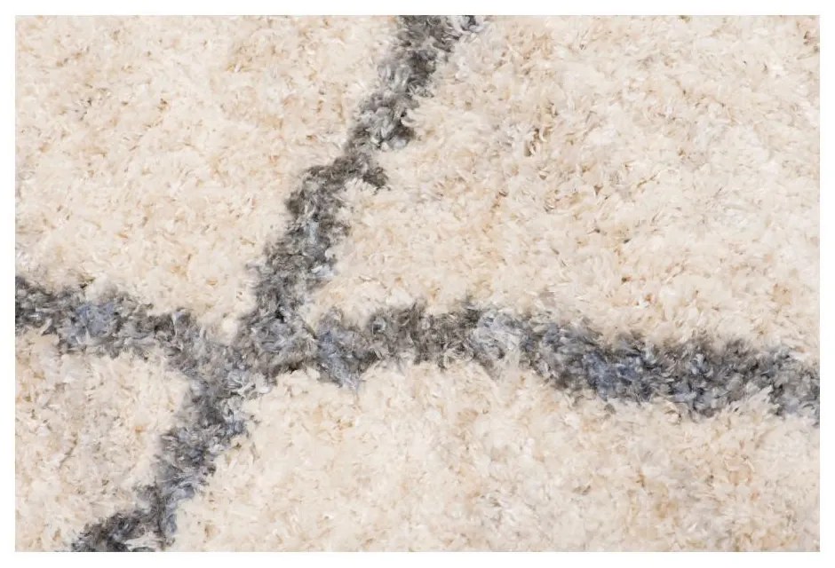 Kusový koberec shaggy Mirza krémový 80x150cm