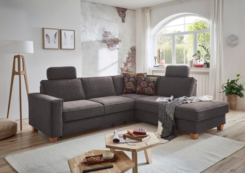 XXXLutz ROHOVÁ SEDAČKA, textil, tmavě šedá Sit & More - Sedací soupravy - 000144005817