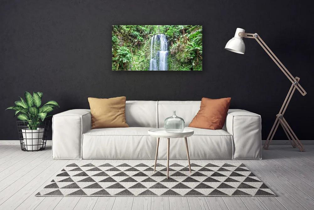 Obraz na plátně Vodopád Stromy Příroda 120x60 cm