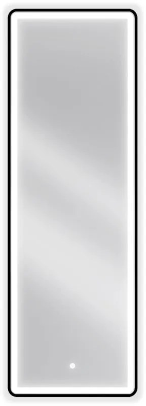 Mexen Coro podsvícené koupelnové zrcadlo 50 x 150 cm, LED 6000K, ventilátor, Černá rama - 9817-050-150-611-70