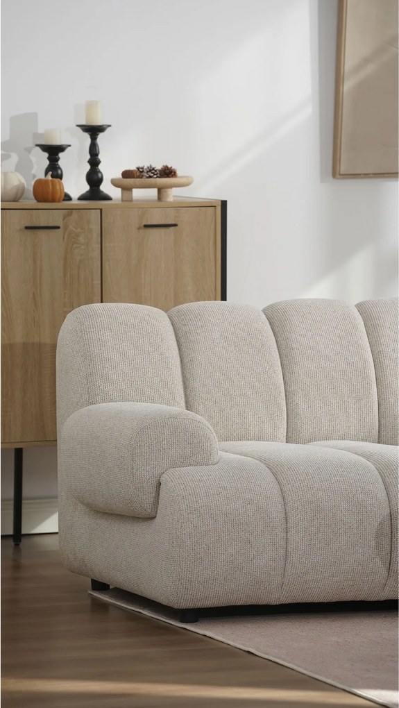 House Nordic Třímístná pohovka TAZA béžová 276 cm 1360009