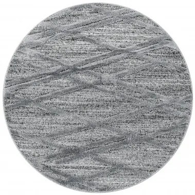 Ayyildiz, Kusový koberec Pisa 4706 Grey kruh, 80x80 (průměr) kruh, šedá, ložnice