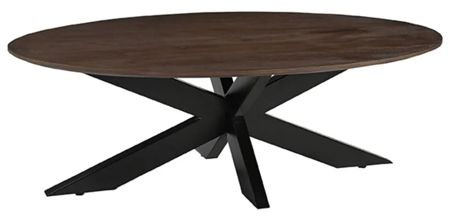 LABEL51 Konferenční stolek JAMES tmavě hnědá 130 cm