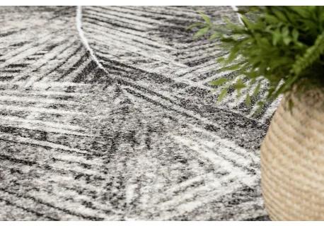 koberec MATEO 8035/944 Moderní palmové listy strukturální šedá / bé velikost 200x290 cm | krásné koberce cz