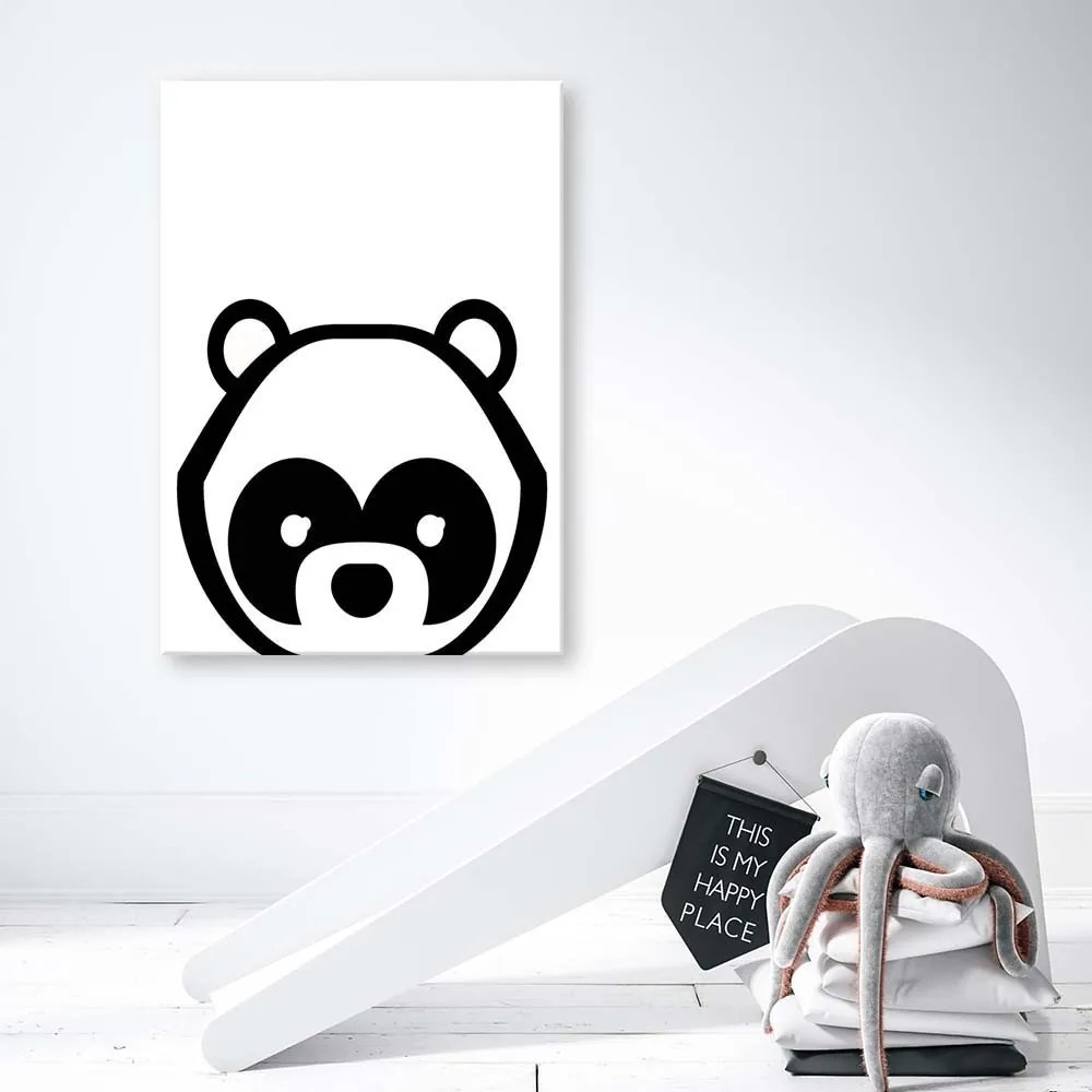 Gario Obraz na plátně Kontrastní panda Rozměry: 40 x 60 cm