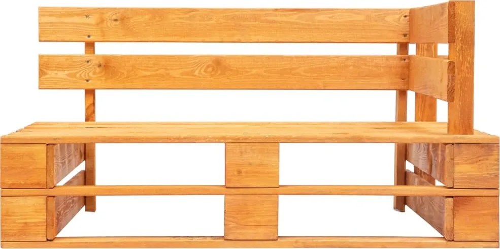 vidaXL Zahradní rohová lavice z palet dřevo [44698] Barva: Bílá