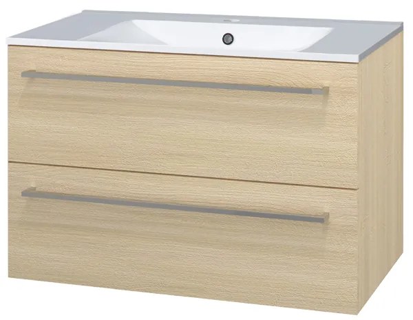 Mereo Mereo, Bino, koupelnová skříňka s keramickým umyvadlem 81 cm, CN631