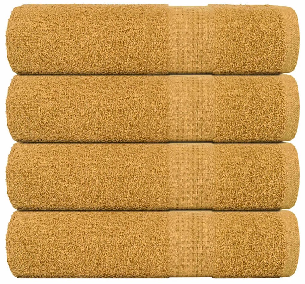 Ručníky do sprchy FROGN 4 ks zlaté 70 x 140 cm 360 g/m² 136810