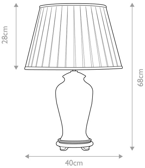 Elstead DL-SASHI-TL - Stolní lampa SASHI 1xE27/60W/230V