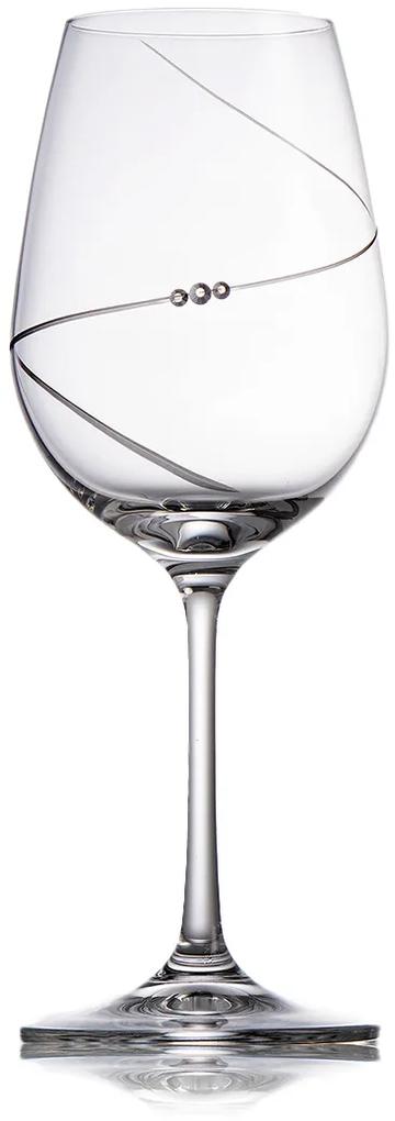 Set 2 sklenic Bohemia Crystal Glass na víno Preciosa 350ml, 2ks