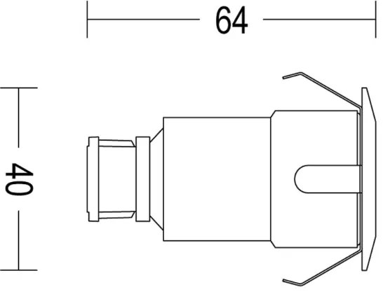Philips - LED Venkovní zápustné svítidlo SPORE LED/1W/24V IP67