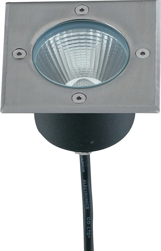 FAN LED-WALK-Q11 Pochozí venkovní svítidlo LED WALK 8 W 990 lm 4000 K IP67 10x10x7,78 cm - FANEUROPE