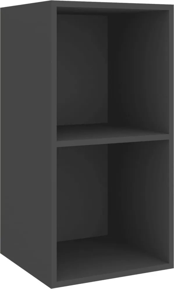 vidaXL 4dílný set TV skříněk dřevotříska [3079819] Barva: šedá s vysokým leskem