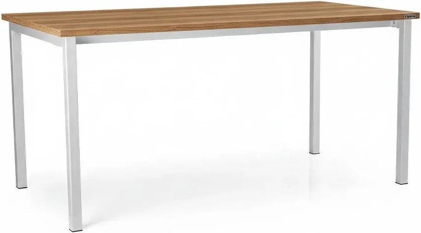 Univerzální stůl s kovovou podnoží 160 x 80 cm, dub kraft