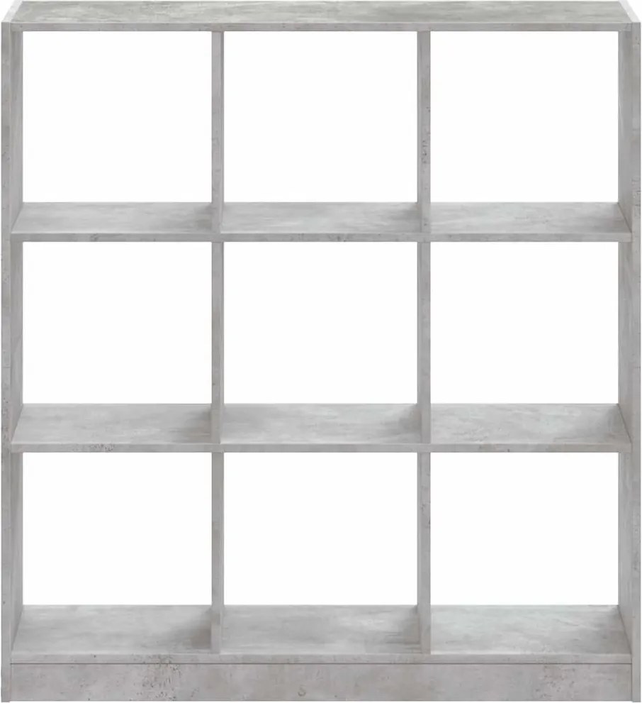 Knihovna betonově šedá 102 x 32 x 108 cm kompozitní dřevo 3307840