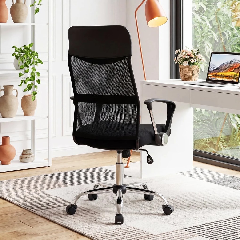 Costway Ergonomická kancelářská židle s funkcí kolébky, výškově nastavitelná