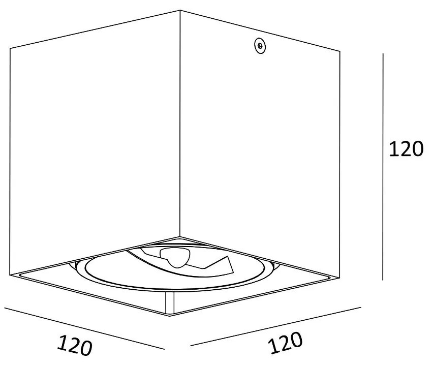 Zuma Line Bodové svítidlo BOX SL 1, 42W Barva: Černá